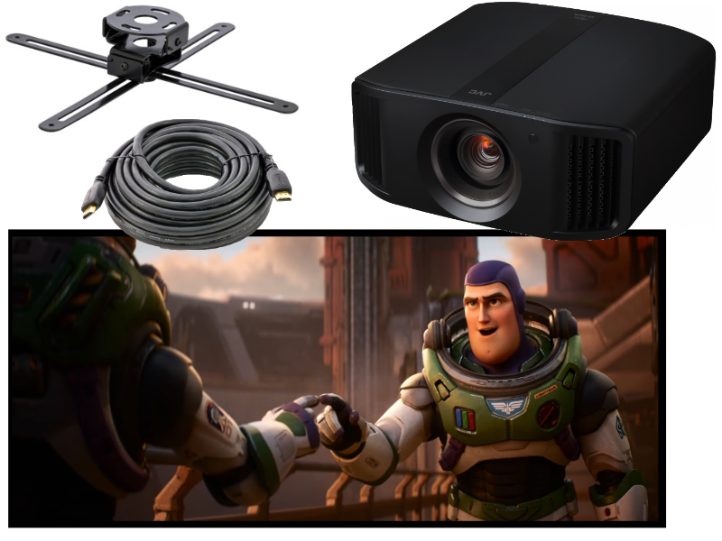 JVC DLA-NZ8 / LUMENE MOVIE PALACE 138" ANAMORPHIC CINEMA SCREEN | RIO ...