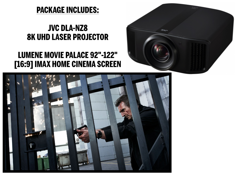 JVC DLA-NZ8 / LUMENE MOVIE PALACE CINEMA SCREEN 92"-122" | RIO PROJECTOR PACK 9 - RIO Sound and ...