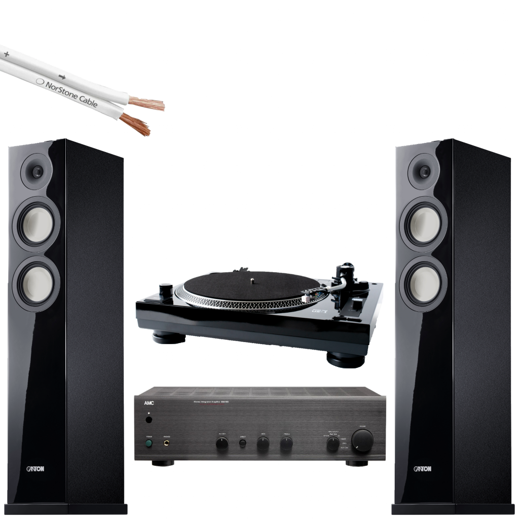 CANTON ERGO 620 / AMC XIA50 / MUSIC HALL CLASSIC / 4m x NORSTONE SPEAKER CABLE | RIO HIFI PACKS ...