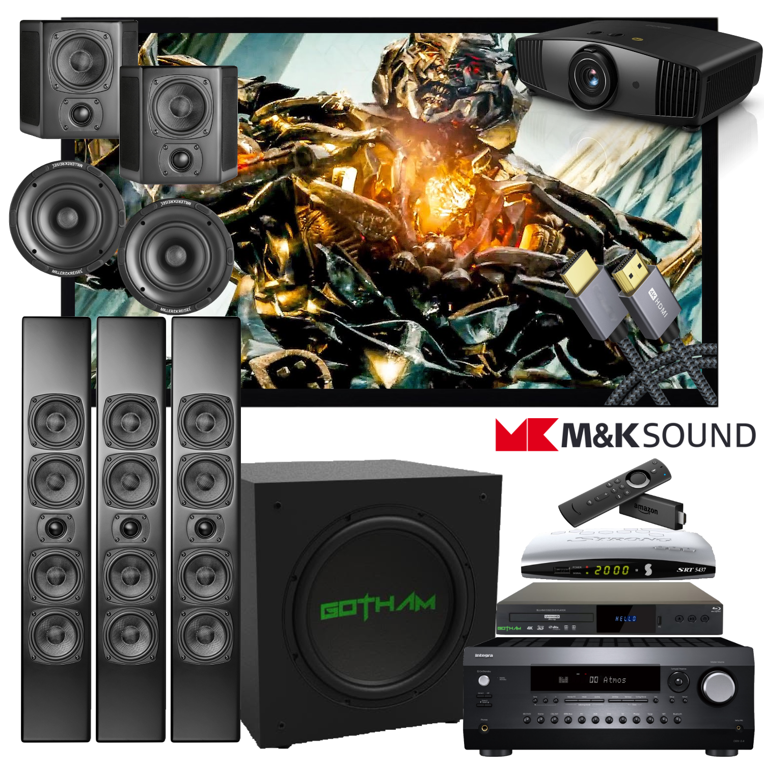 M&K MEGA PACK 1 - COMPLETE THEATRE SOLUTION | RIO CINEMA - RIO Sound ...