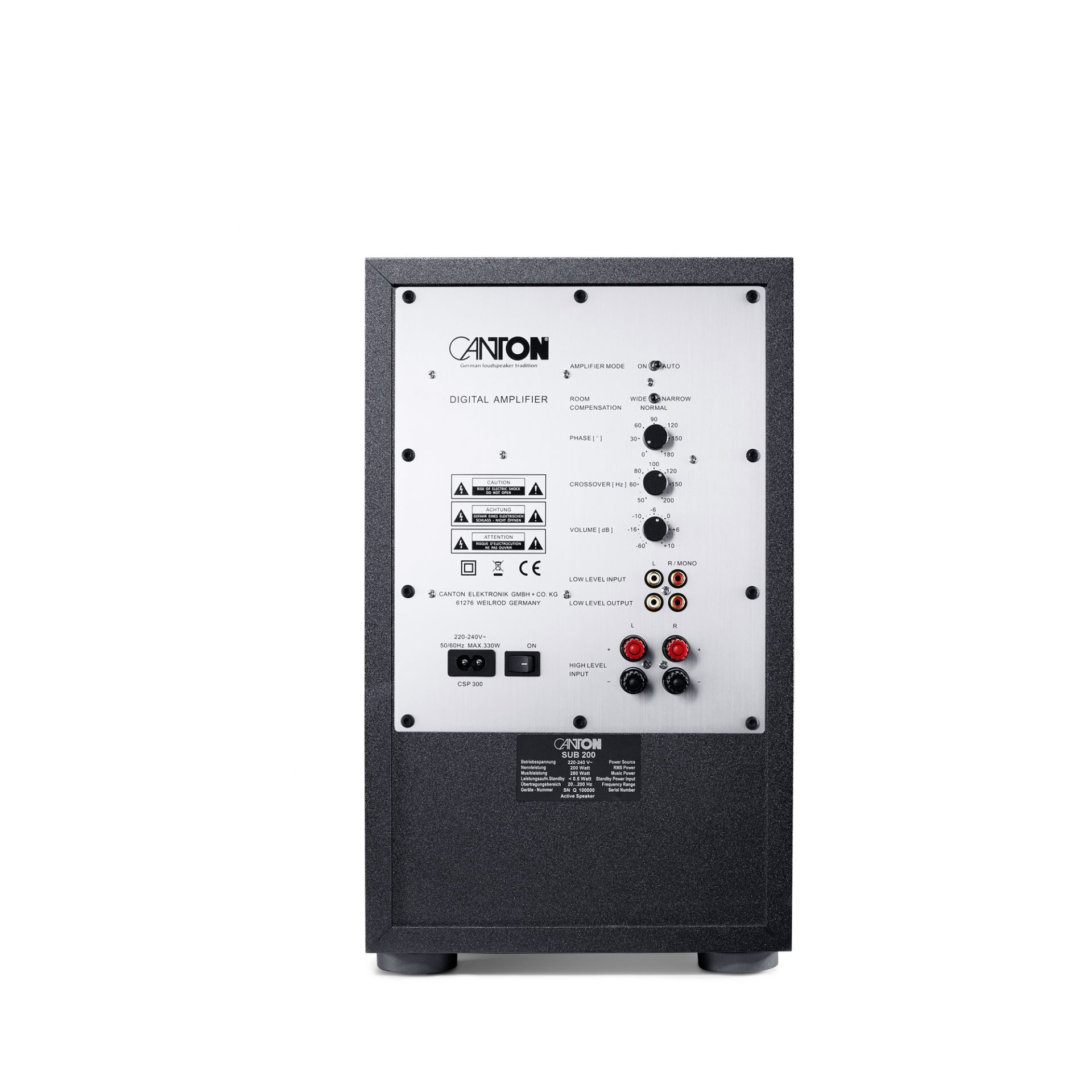 CANTON SUB200 POWERED SUBWOOFER 280WATTS